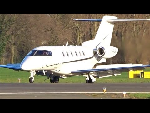 Pilatus PC-24 Beautiful Landing at Antwerpen Airport Deurne