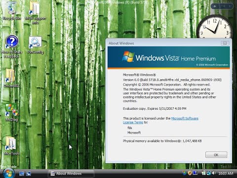 Installing Windows Vista build 5718 - YouTube