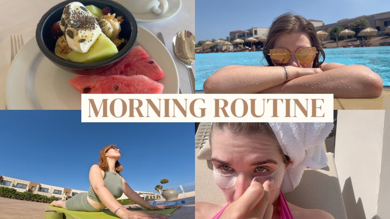 MINDFUL MORNING ROUTINE 🧘‍♂️🏖 aesthetic summer holiday vlog - YouTube