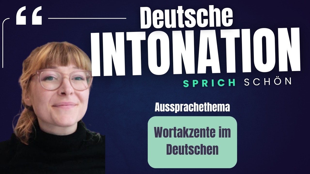 Deutsche Intonation: WORTBETONUNG richtig sprechen lernen | Übung zum ...