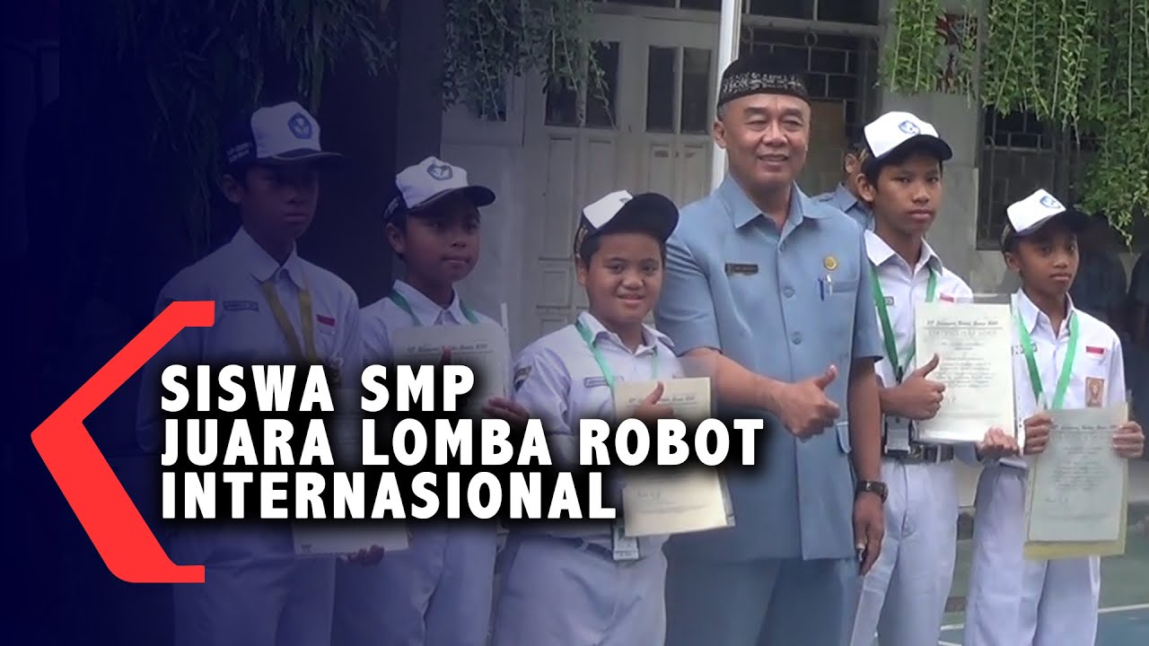 Siswa SMPN 1 Surabaya Juara Lomba Robot Internasional - YouTube