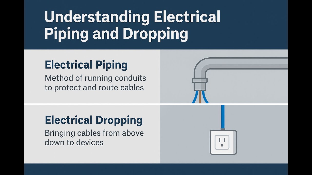 Understanding Electrical Piping and Dropping work for building ...