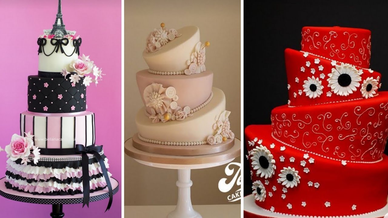 Super Easy & Fantastic Asymmetric Cake/ cake decoration compilation ...