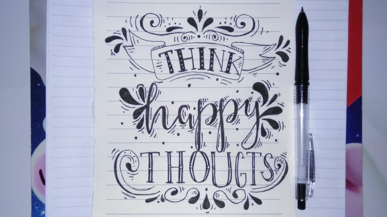 Aesthetic Hand Lettering Art Quote Idea using Pen | Calligraphy ...