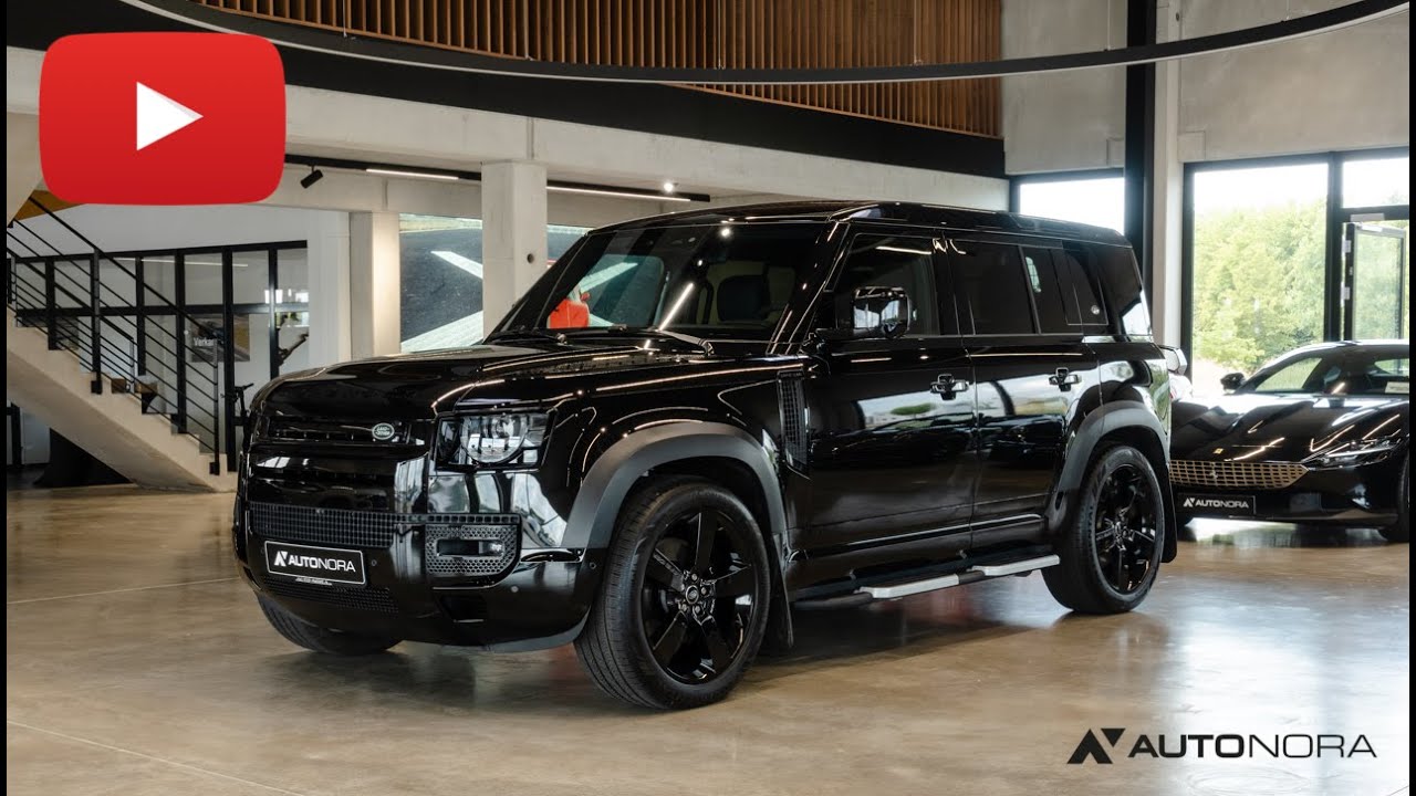 Land Rover Defender 110 V8 P525 in Santorini Black - YouTube