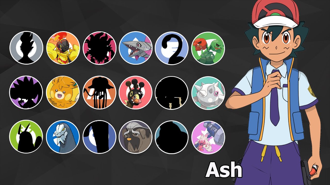 Ash Pokemon Of Every Type - YouTube