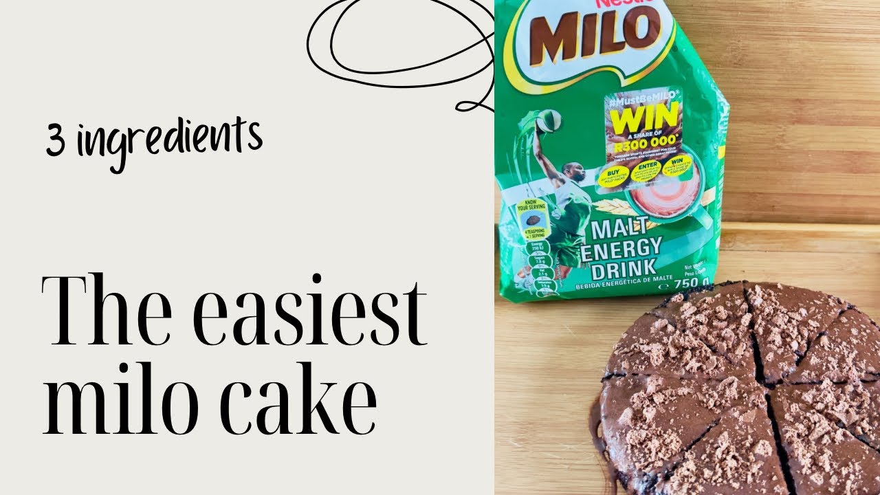 Milo Cake | 3 Ingredients | Super Easy - YouTube
