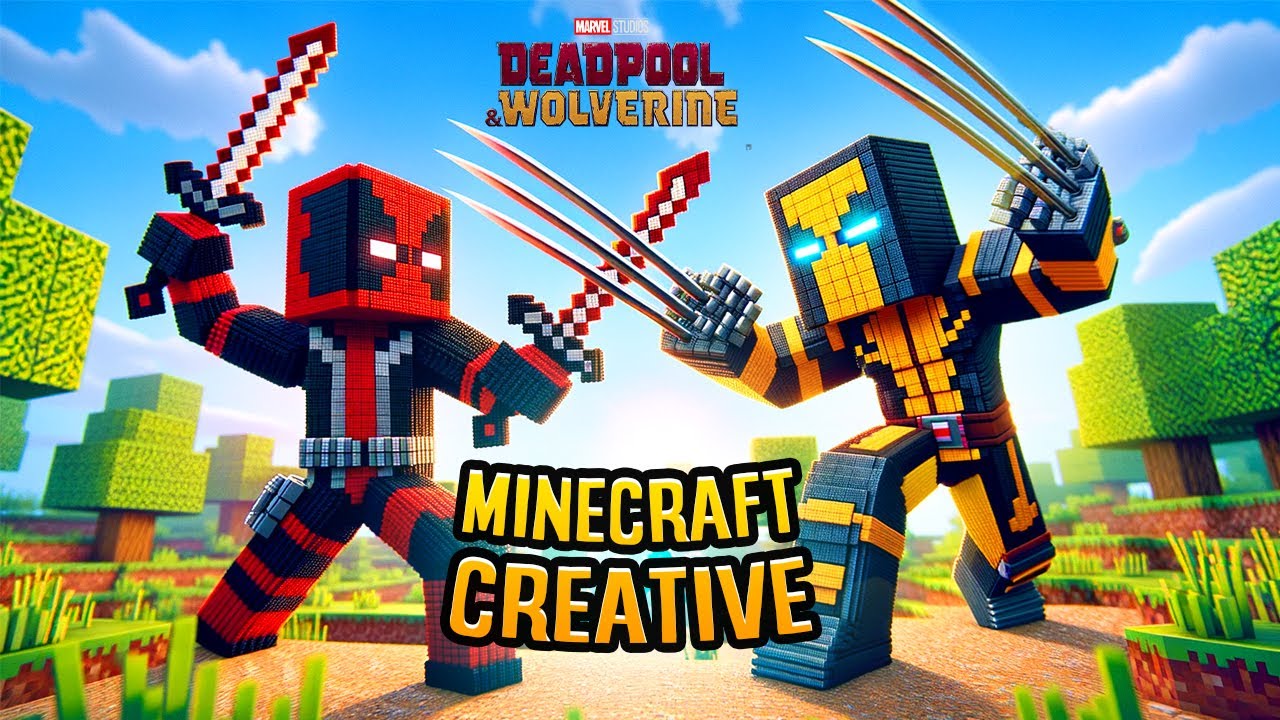 Creating DEADPOOL Vs WOLVERINE in MINECRAFT LIVE INDIA - YouTube