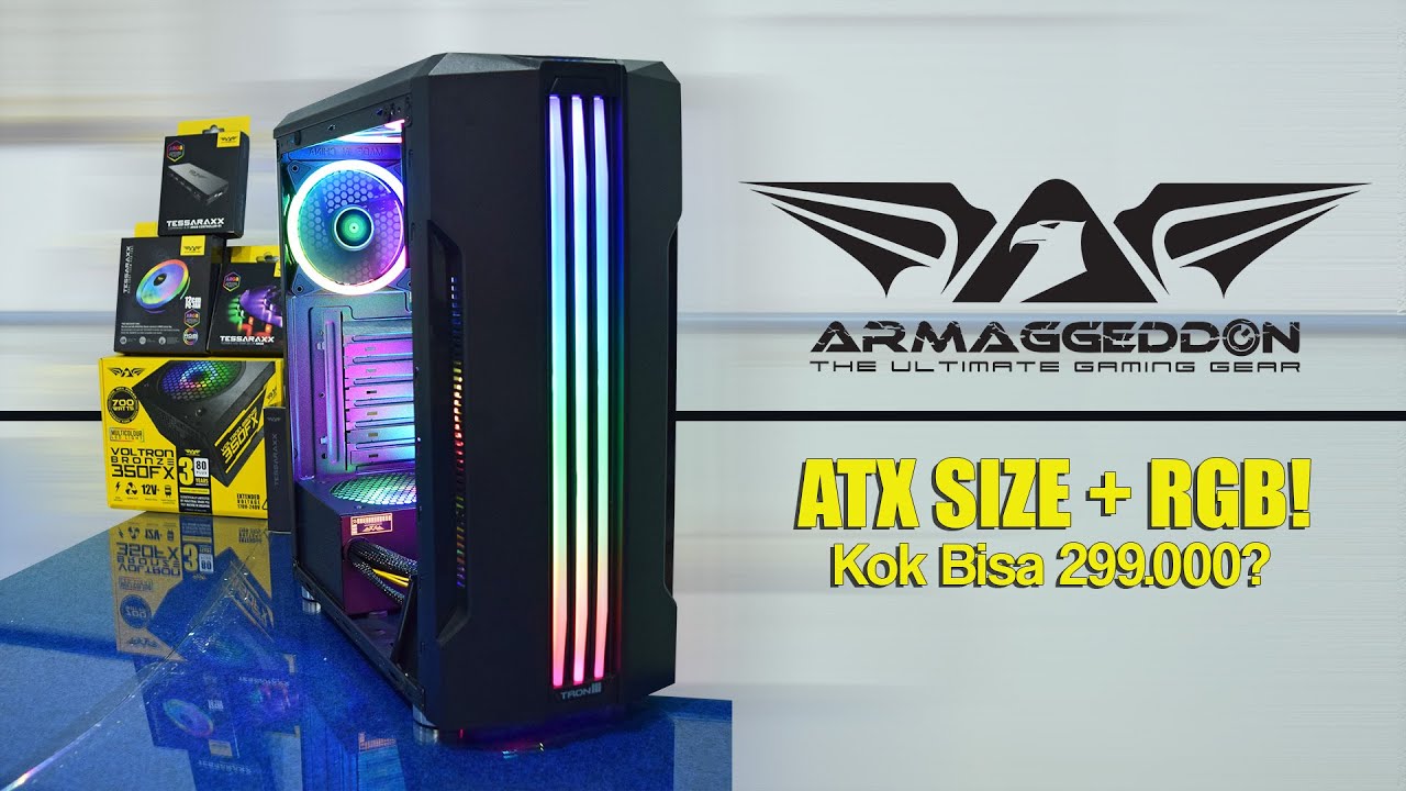 Apakah Ini Casing Gaming RGB ATX Termurah!? Review Armaggeddon Tron III ...