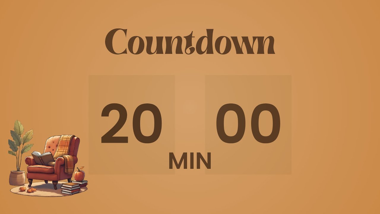 🍎 20-Minute Reading Timer | AppleCider Edition 📖 Autumn Pages (No Music ...