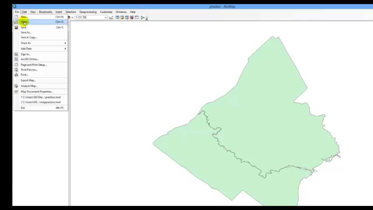 A Basic Introduction To Arcmap 10 X Youtube