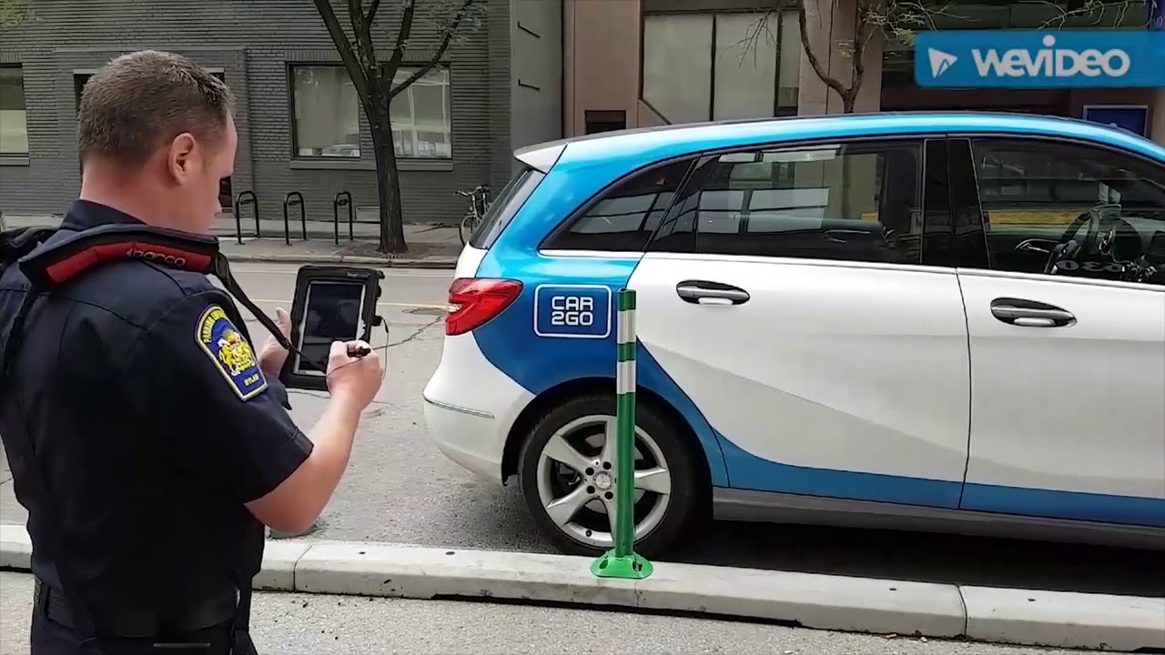 Parking Enforcement Using Virtual Chalking - YouTube