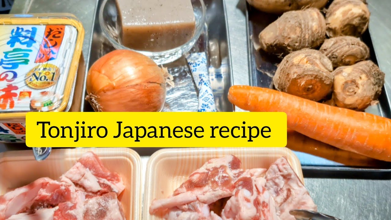 Tonjiro Japanese recipe for pork and vegetables #tonjiro #japanese # ...