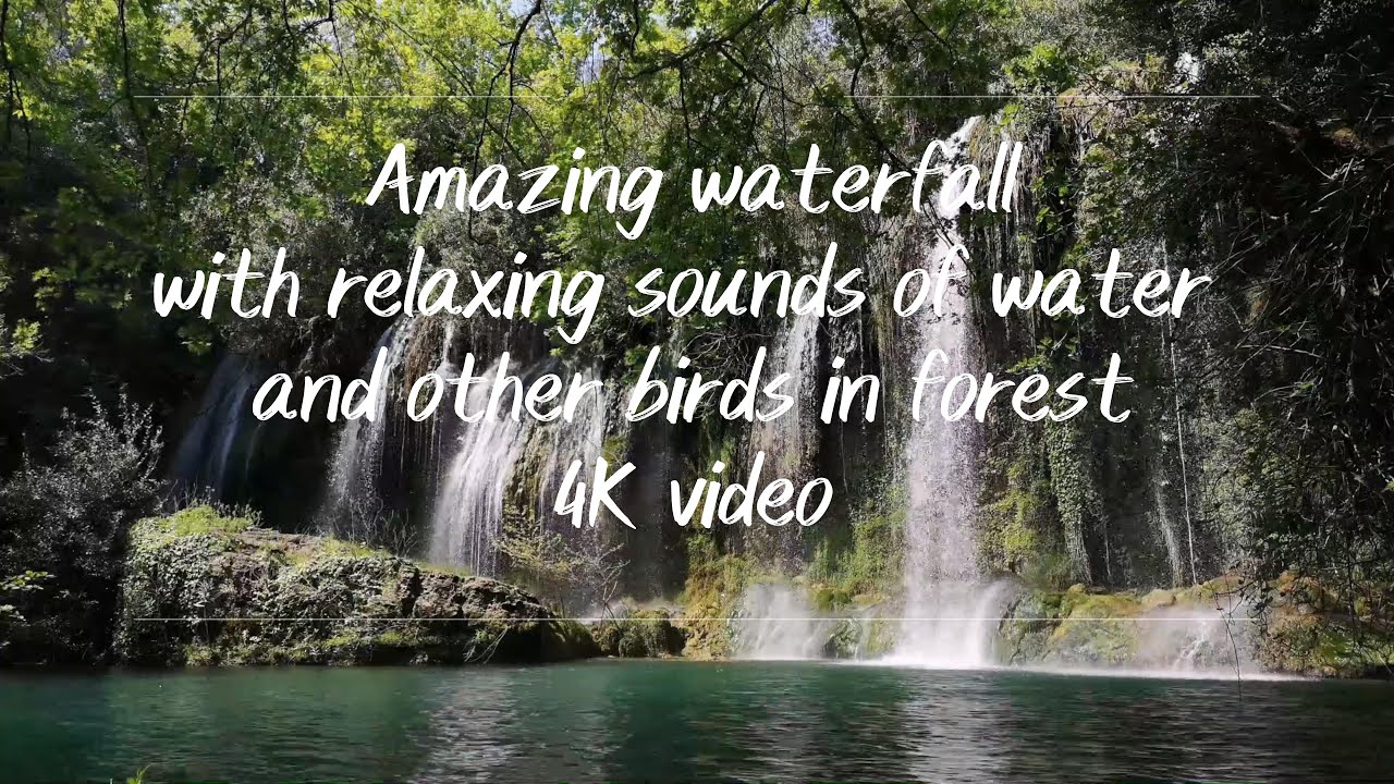 Relaxing sound of waterfall in forest to keep mind peace, meditate ...