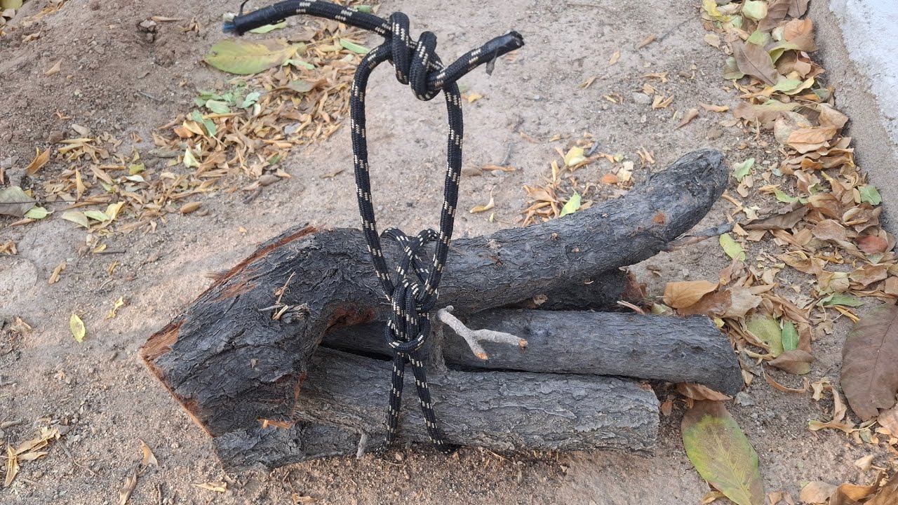 The best knot for collecting firewood - YouTube