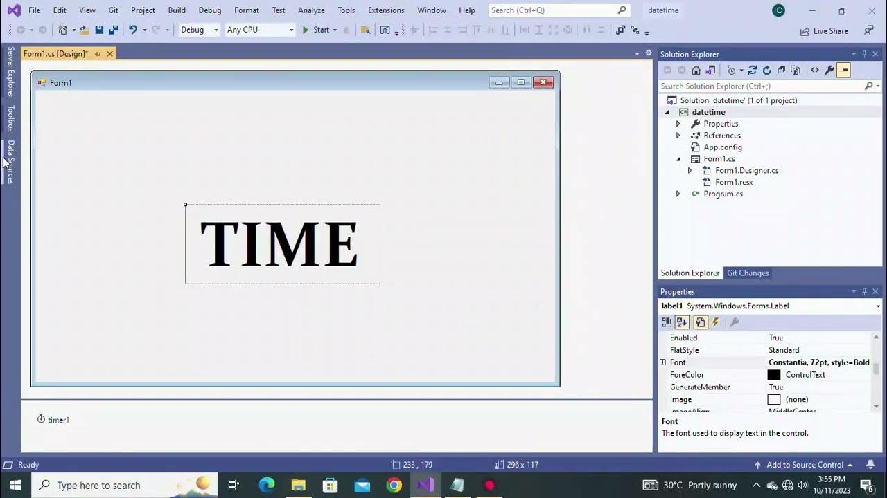 How to set the time with a timer. #csharp #viral #viralvideo #viralshorts #youtubeshorts # ...