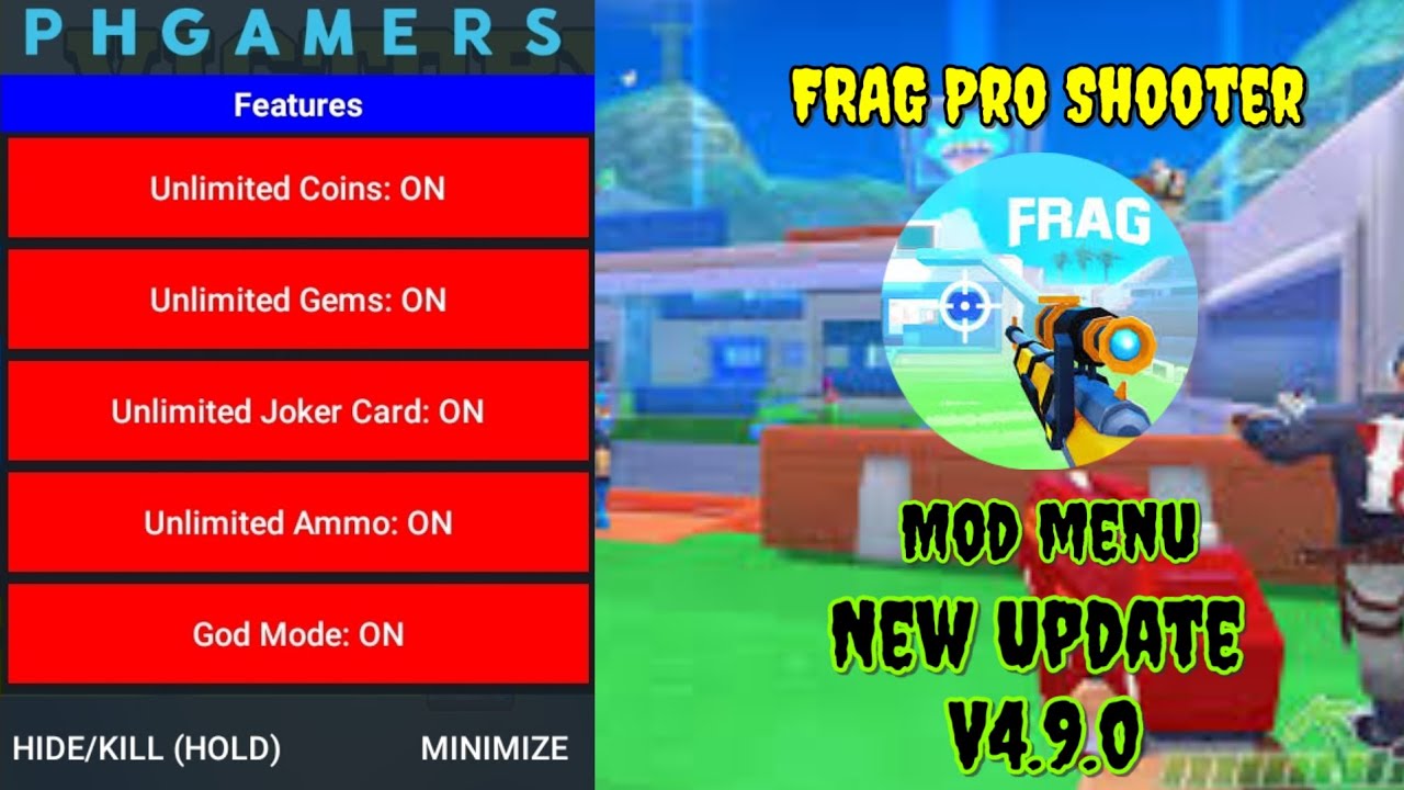 FRAG Pro Shooter MOD APK v4.9.0 [Menu/Unlimited Money/God Mode] - YouTube