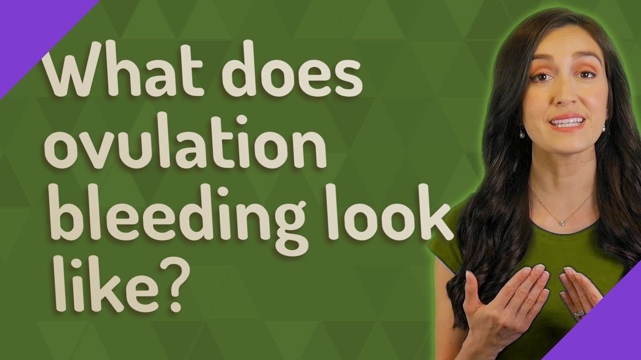 What does ovulation bleeding look like? - YouTube