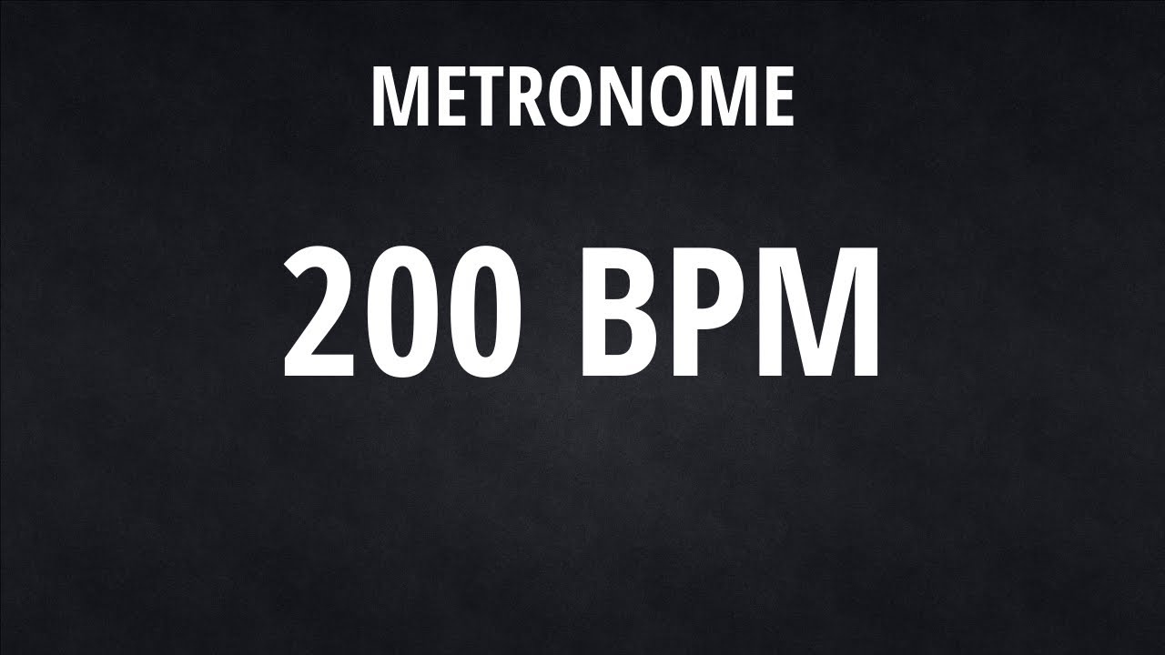 200 BPM - Metronome - YouTube
