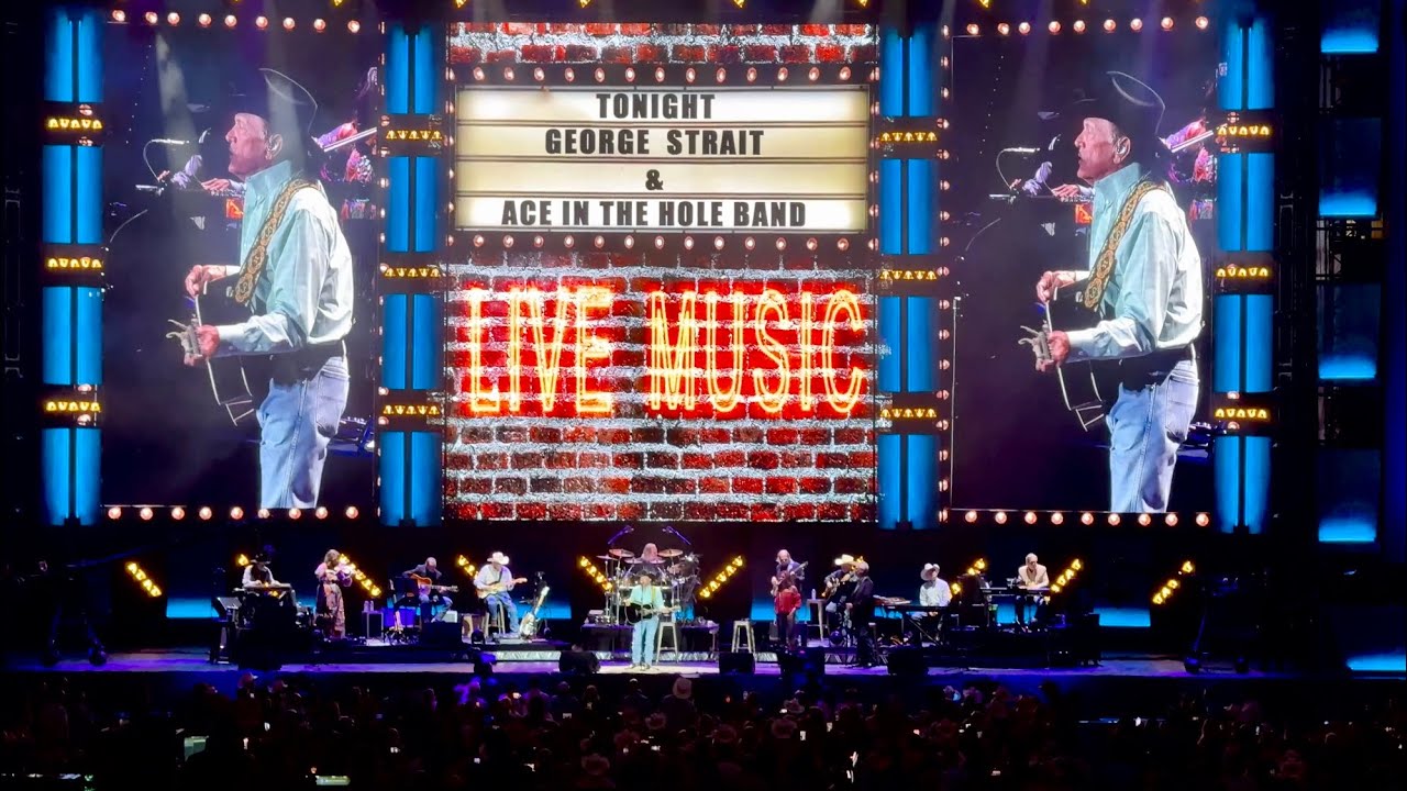 GEORGE STRAIT - THE CHAIR - live at SoFi Stadium, Los Angeles, July 19 ...