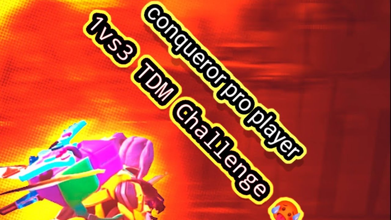 |conqueror pro player challenge me 1vs3 TDM🥵🥶| -SAMSUNG,A3,A5,A6,A7,J2 ...