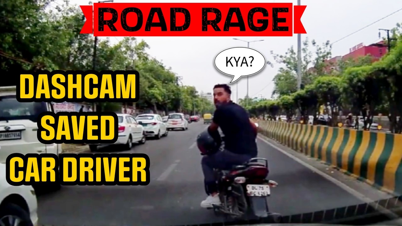 Road Rage Biker Confronts Driver...Until He Sees The Dashcam! - YouTube