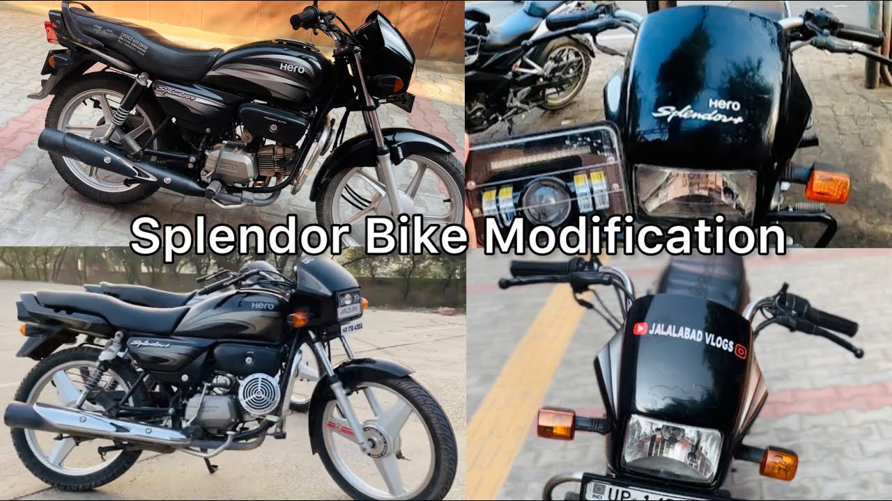 Aaj Apni Splendor Bike Modified Karai 🥰 || Mercedes Alloy Wheel 🛞 ...