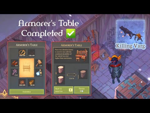 Grim Soul - Completing Armorer's Table | Killing Varg - YouTube
