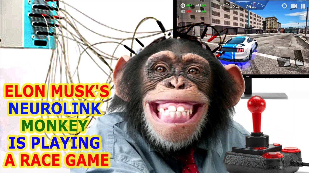 Elon Musk's neurolink monkey is playing a racing game - YouTube