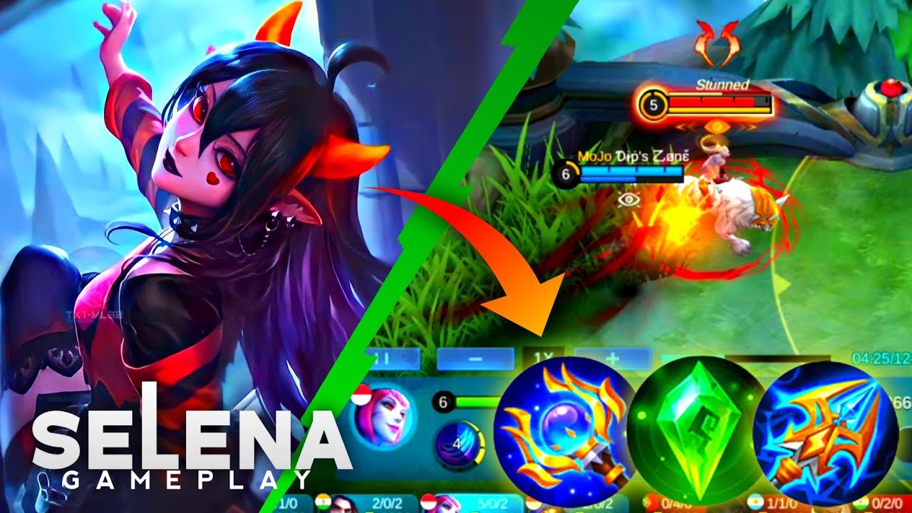 17 KILLS!!! GLOBAL NO 1 SELENA GAMEPLAY!!! BEST BUILD AND SKILL COMBO ...