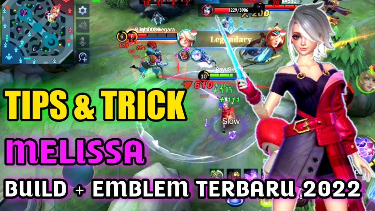 TIPS TRICK BERMAIN HERO MELISSA BAGI PEMULA ||BUILD TERBARU MELISSA ~TUTORIAL MELISSA - YouTube