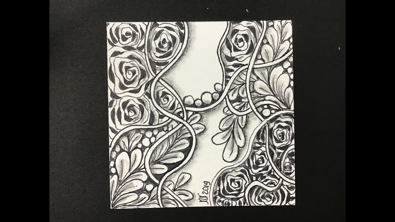 Easy Zentangle - Meditative art - Diva Dance and Flux - YouTube