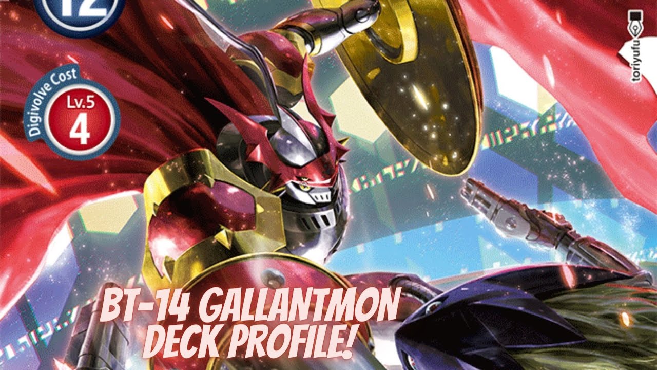 DIGIMON TCG! BT14 - Gallantmon Deck Profile! - YouTube