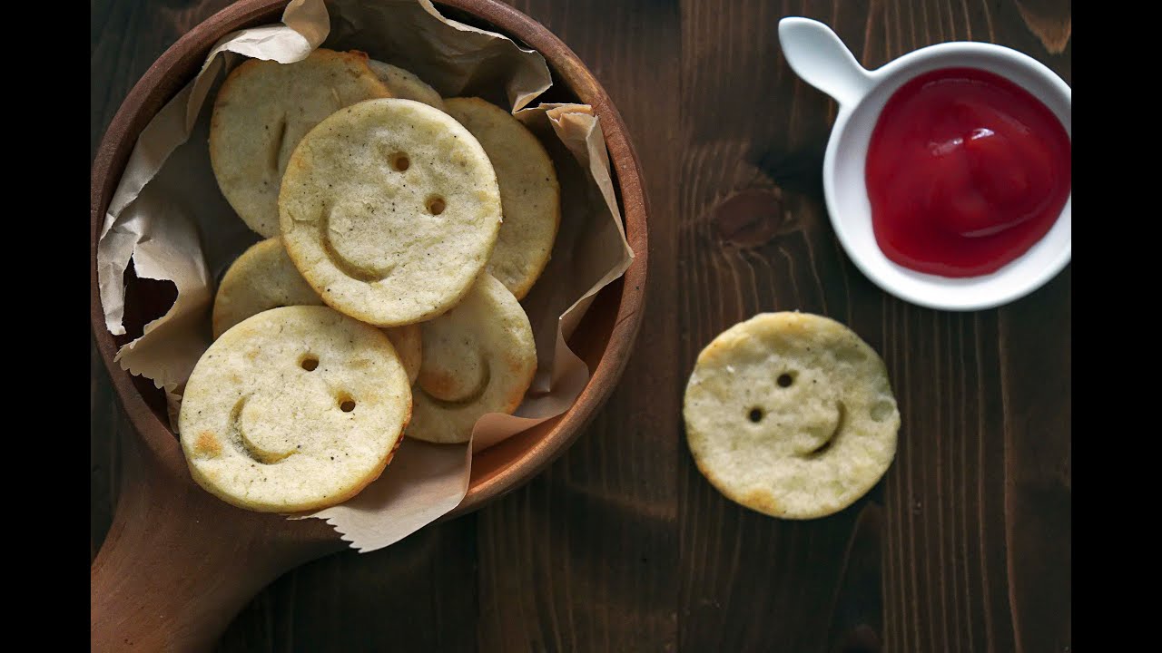 [Airfryer recipe] Smiley hash browns [ 空气炸锅食谱 ] 笑脸薯饼 - YouTube
