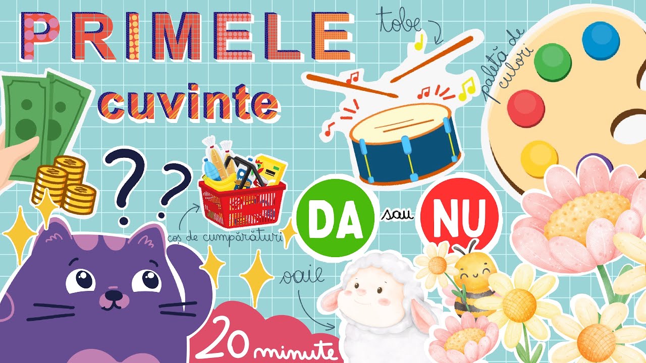 PRIMELE CUVINTE | Învățăm să vorbim | Răspundem împreună | La ...