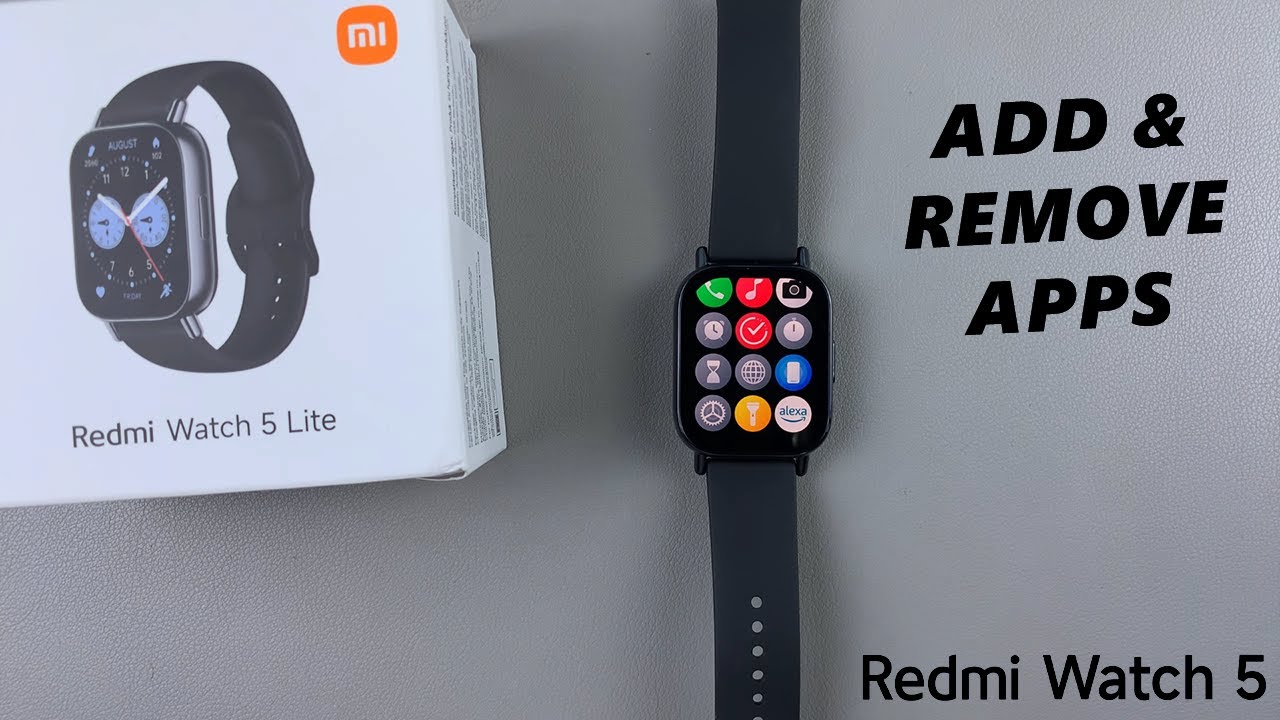 How To Add / Remove Apps On Redmi Watch 5 Lite - YouTube