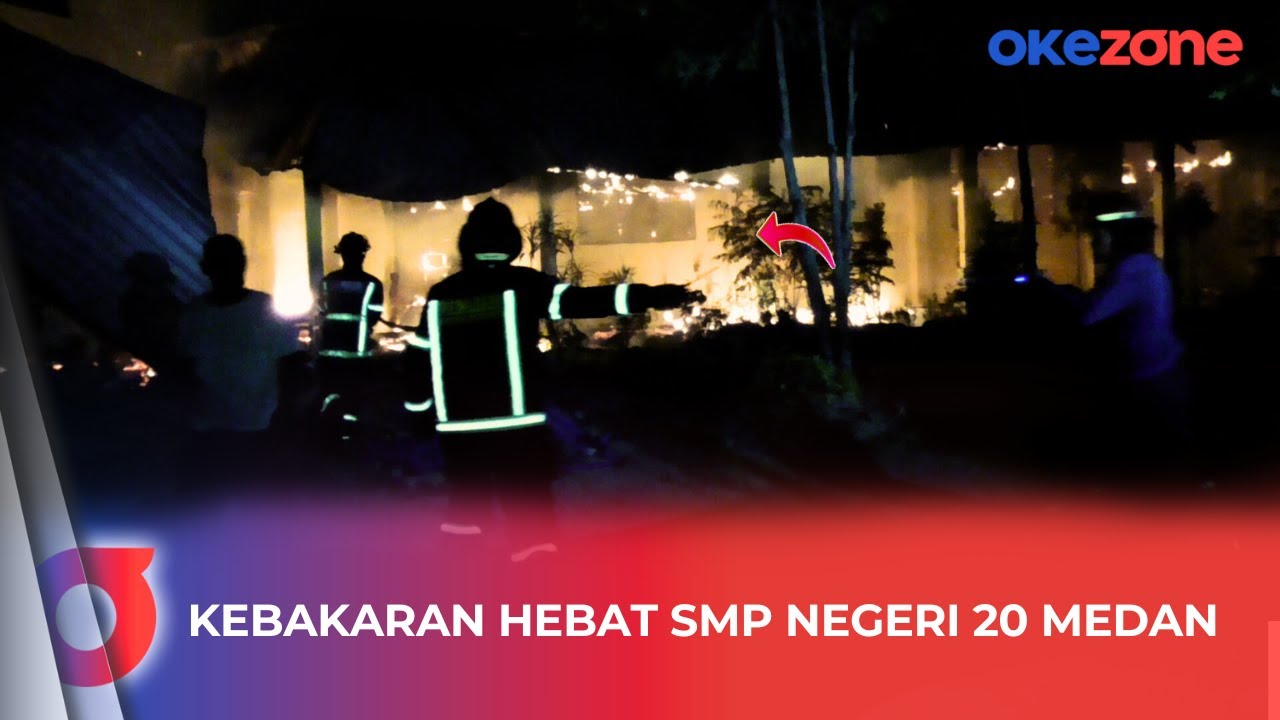 SMP Negeri 20 Medan Terbakar, Ruang Kelas Hingga Perpustakaan Ludes ...