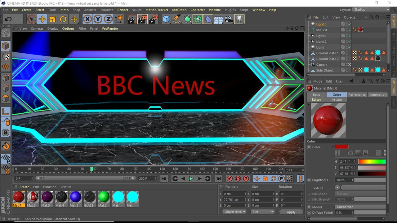 #how to #create a #virtual studio in cinema 4d - YouTube