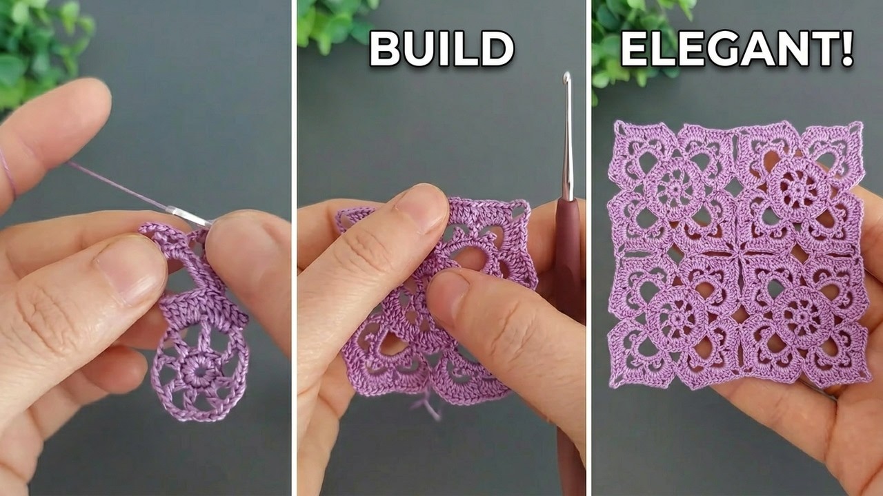 Stunning Crochet Motif Pattern Tutorial 🧶 Easy Elegant Lace Design ...