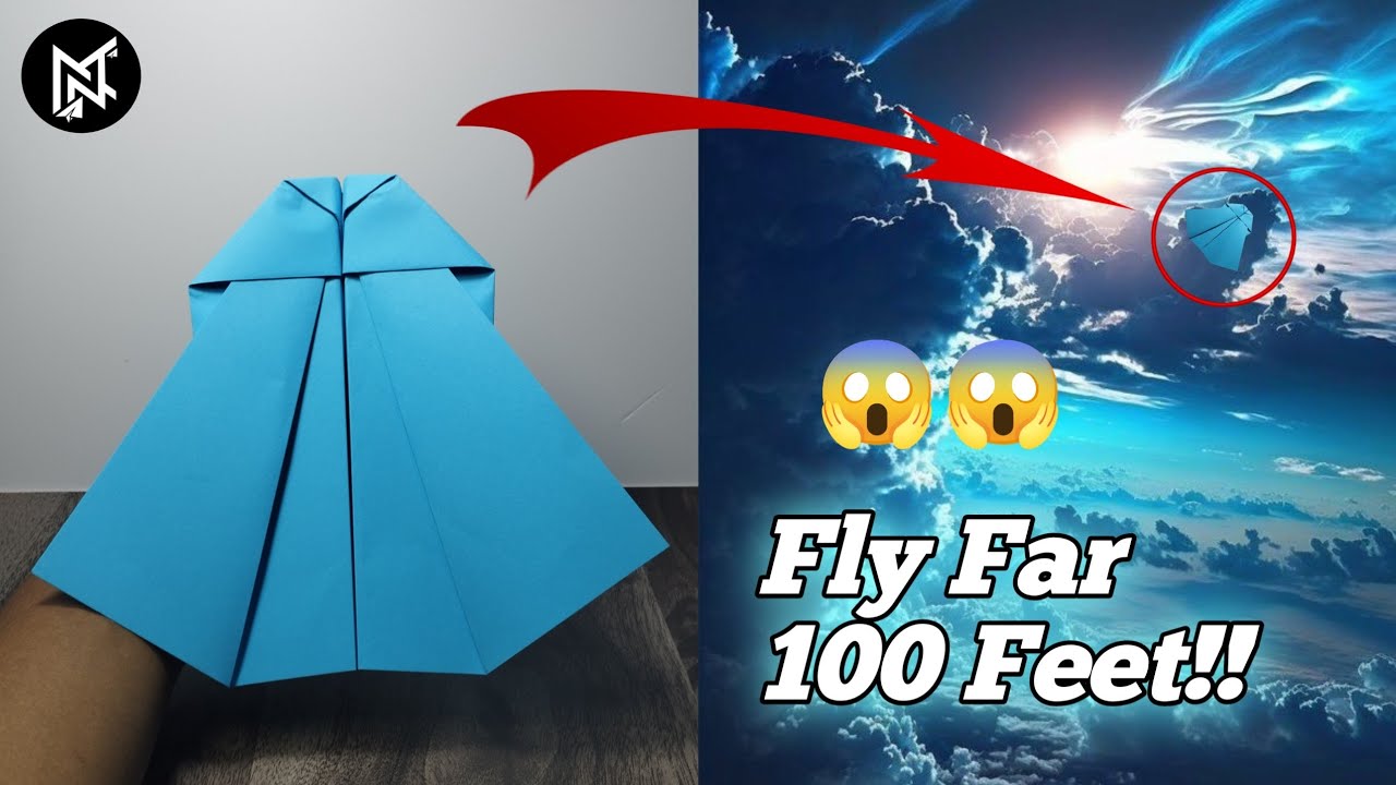 How to make Easy paper plane 100 Feet!!! Easy make plane with paper ...