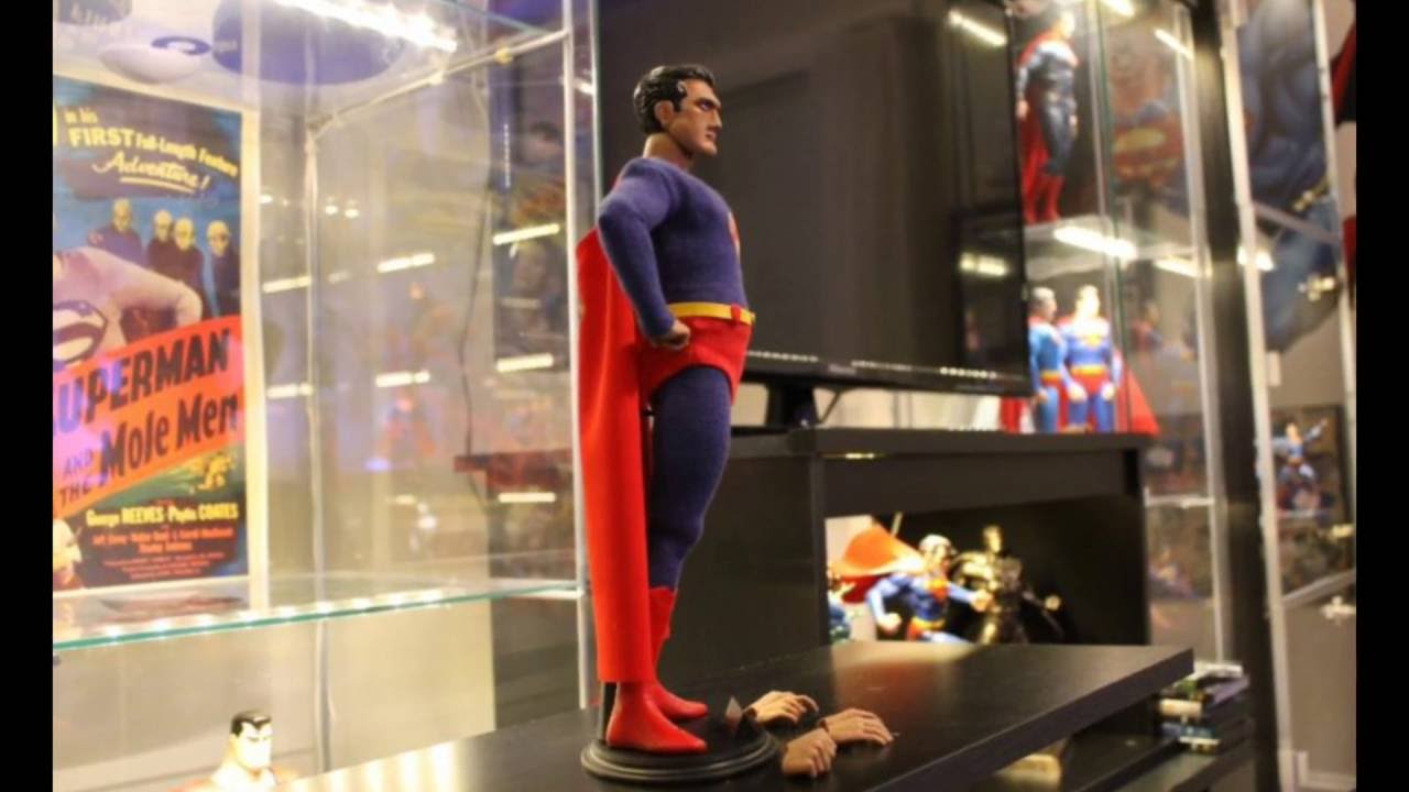 George Reeves inspired Superman and Clark Kent figures - YouTube