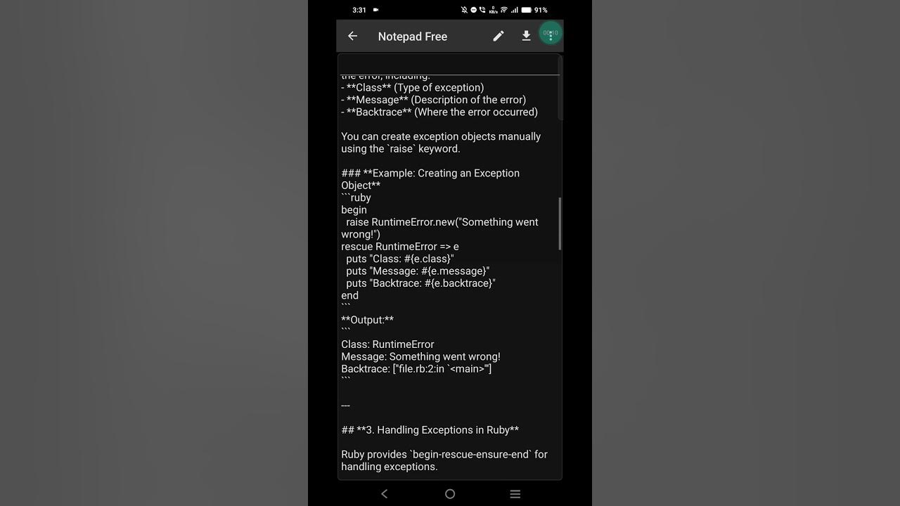 Ruby Exception Handling Explained: Exception Classes & Objects Deep Dive - YouTube