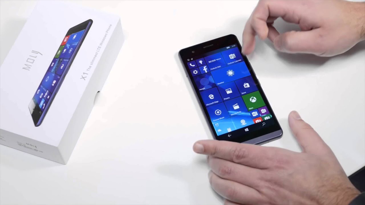 Самый тонкий Windows Mobile смартфон Moly X1 - YouTube