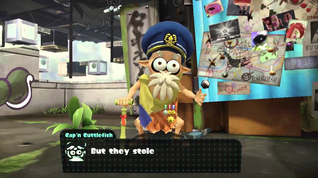 Splatoon - Cap'n Cuttlefish Dub - YouTube