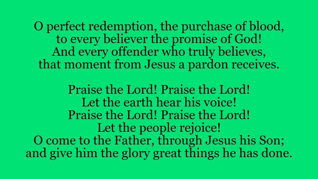 Recessional Hymn: To God Be The Glory - 14th Sunday in Ordinary - YouTube