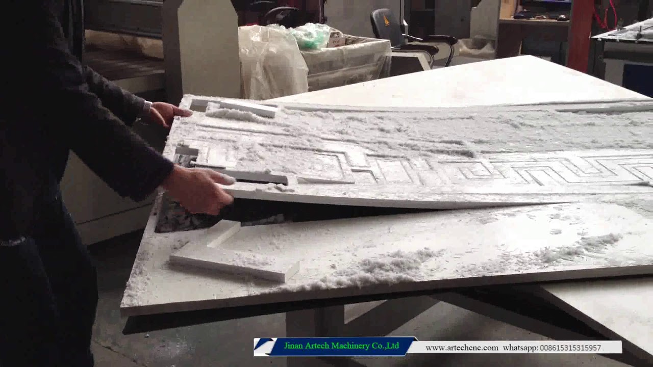 PVC sheet cutting by CNC router - YouTube