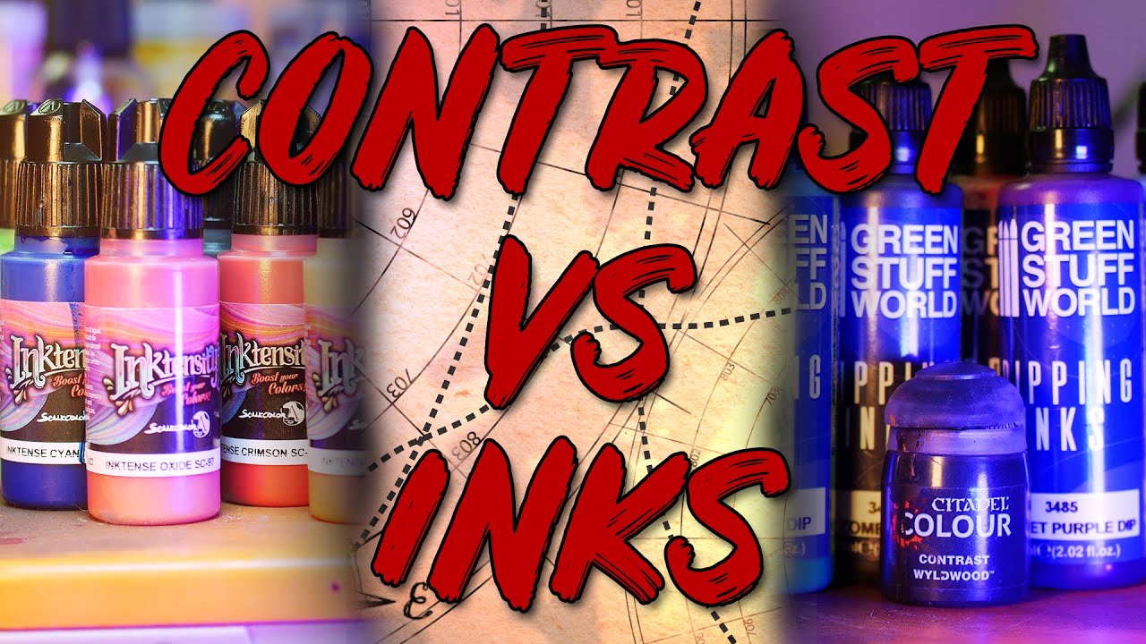 Contrast vs Inks: 3 Different uses and how they compare. - YouTube