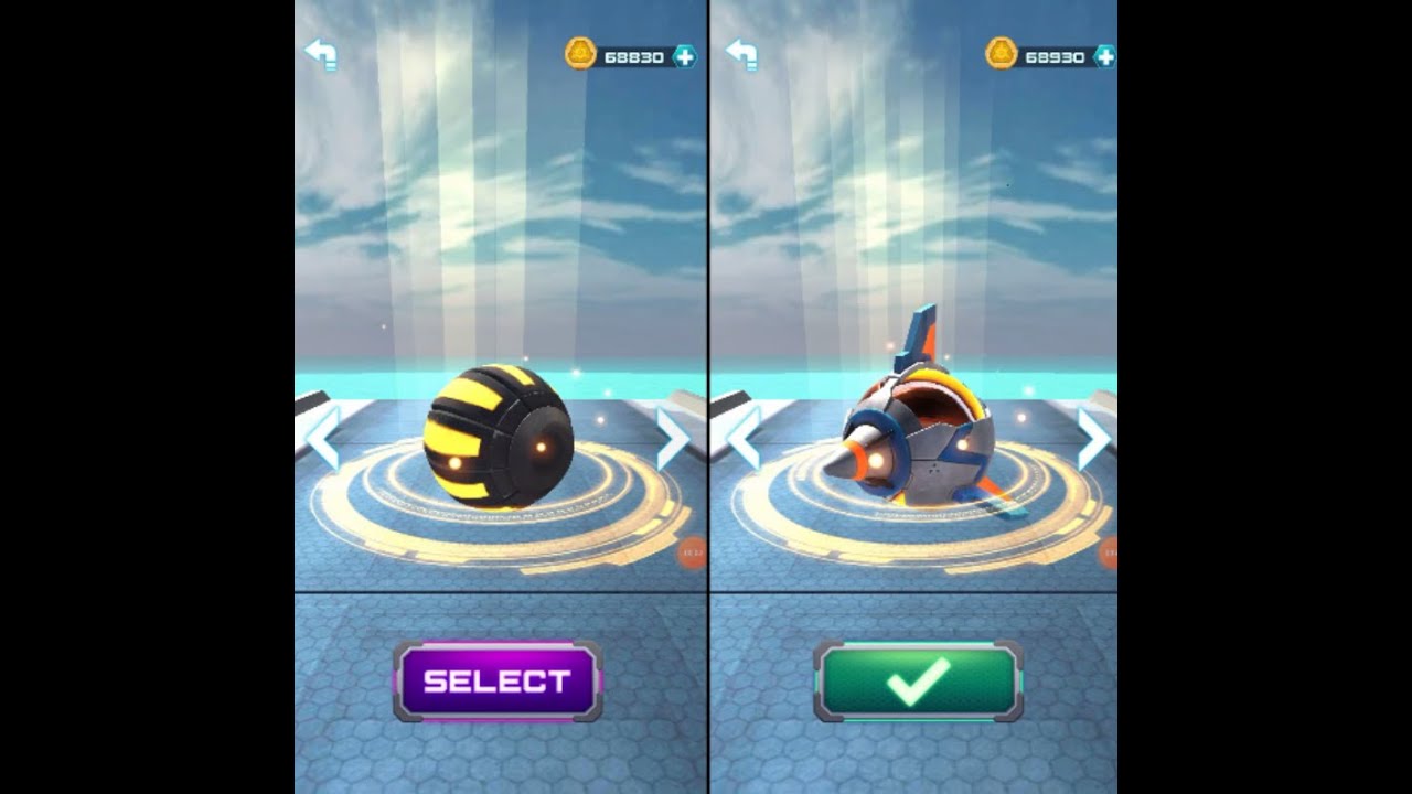 Using 2 Skins Ball - Space Rolling Balls Race Gameplay | Walktrough ...