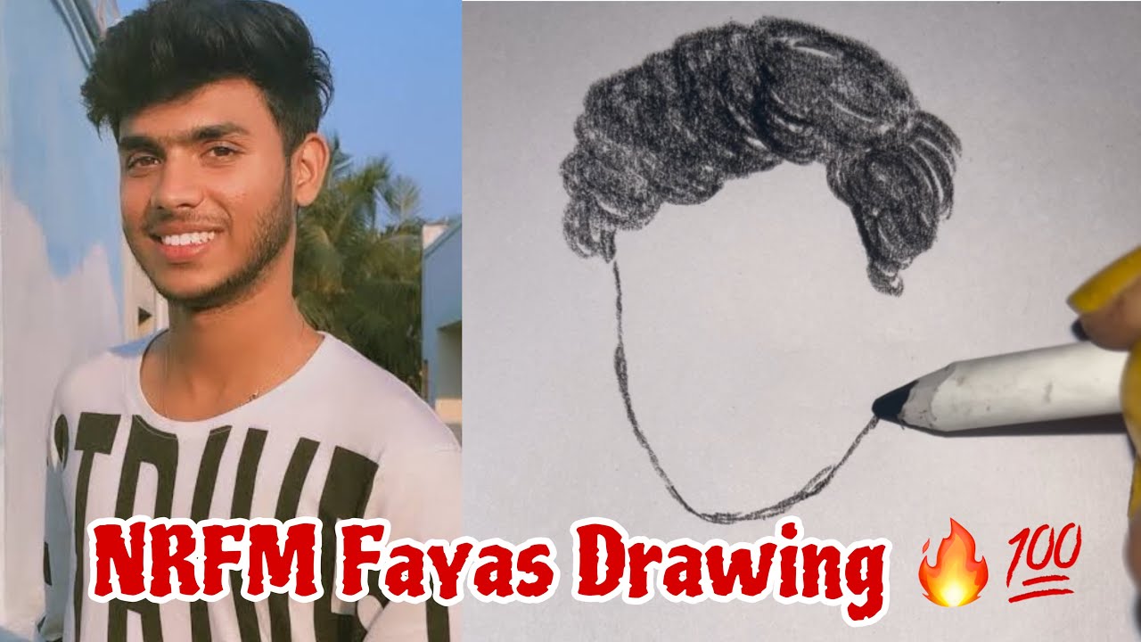 NRFM Fayas Drawing Tutorial😎 ️|Nrfm vlogs|Moni|Artist K - YouTube