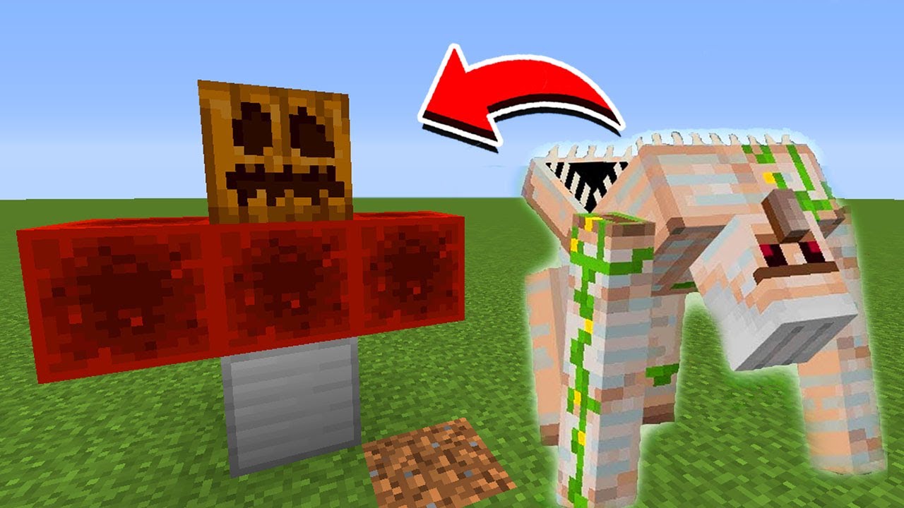 HOW TO SPAWN EVIL GOLEM IN MINECRAFT - YouTube